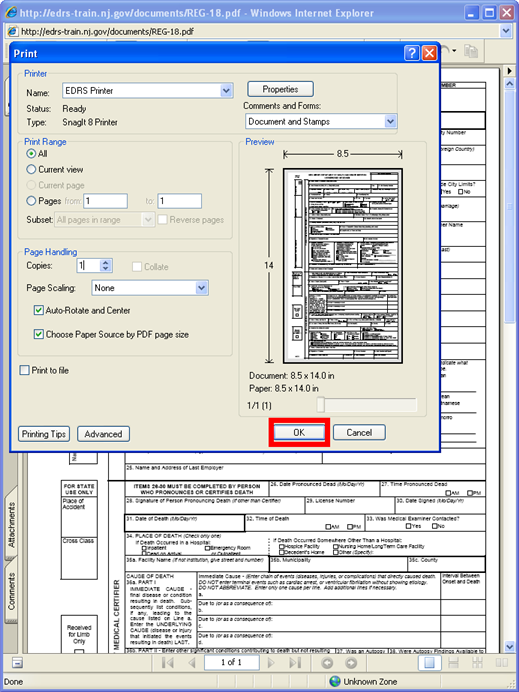 EDRS Help - Medical Users