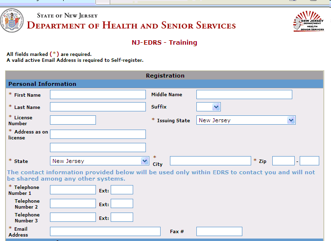 EDRS Help - Medical Users